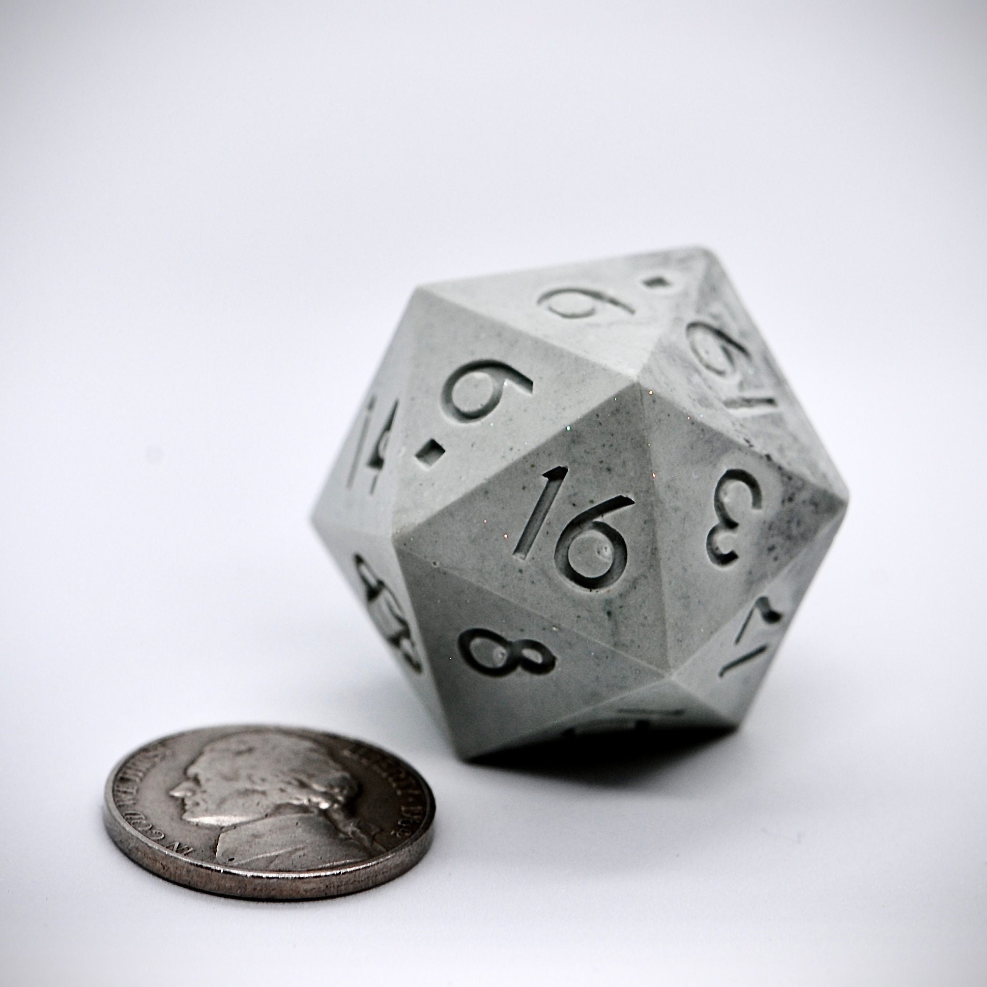 Concrete - Handmade Polyhedral TTRPG Dice Set - Etsy