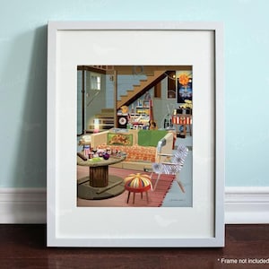 fun artwork for basement