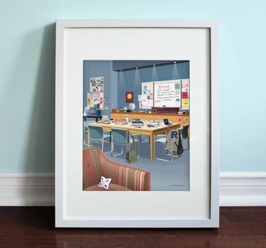 Group Study Room F Community Inspired, TV Show Art Print, TV Sitcom - Etsy