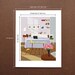 Carrie's Bedroom Sex and the City, Carrie Bradshaw Art Print, TV Show ...