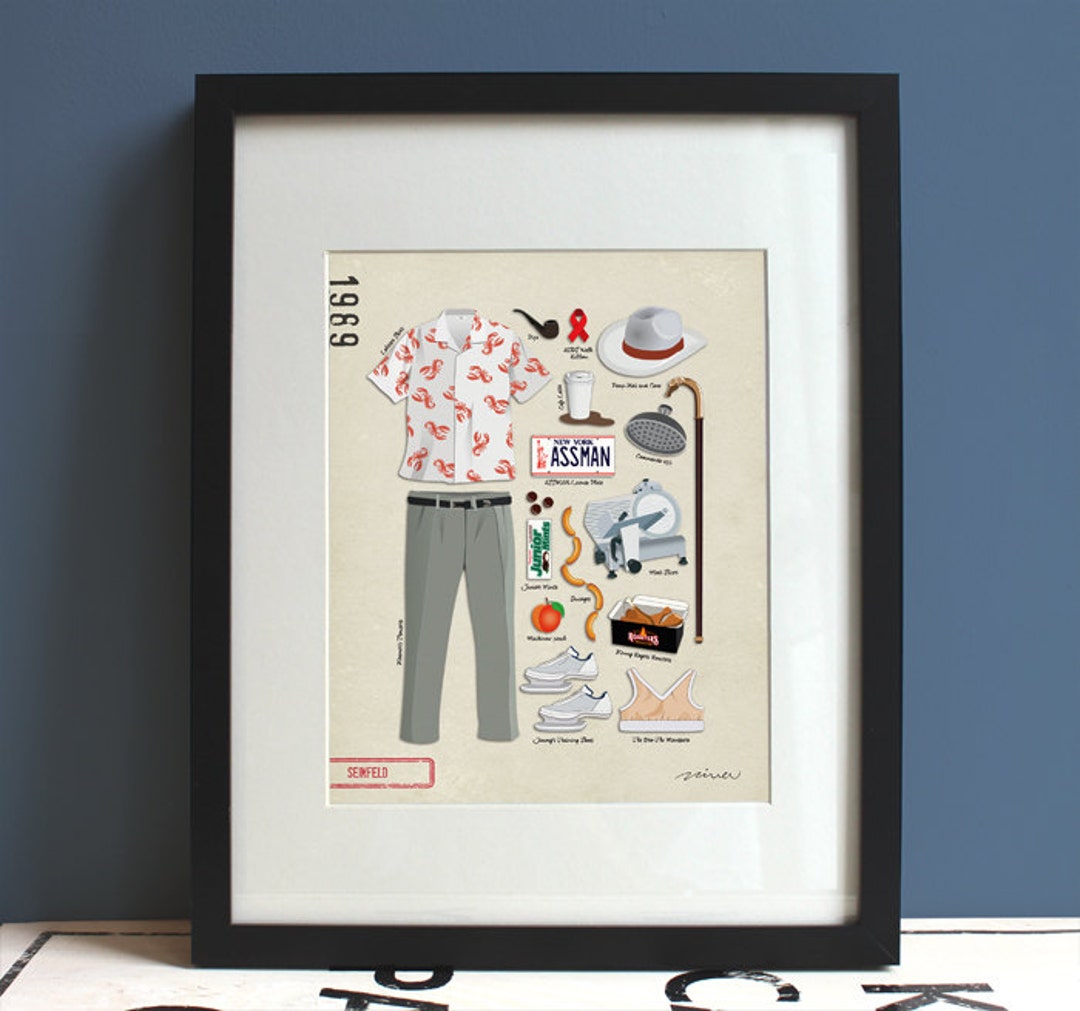 Seinfeld 1989 Cosmo Kramer TV Poster Art Print Kramer - Etsy Canada