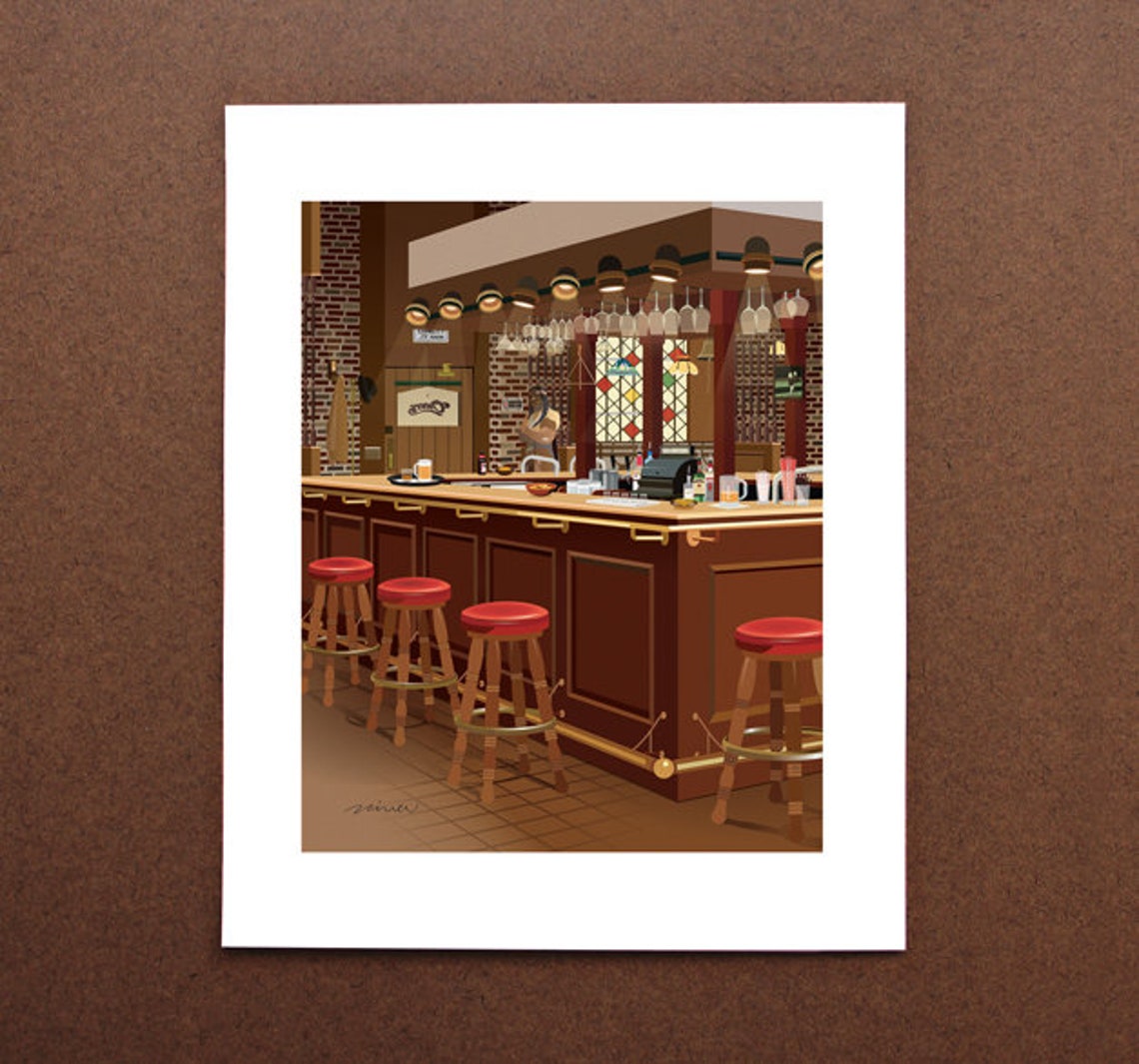 Cheers Bar Cheers Cheers TV Show Art Print TV Sitcom - Etsy Canada