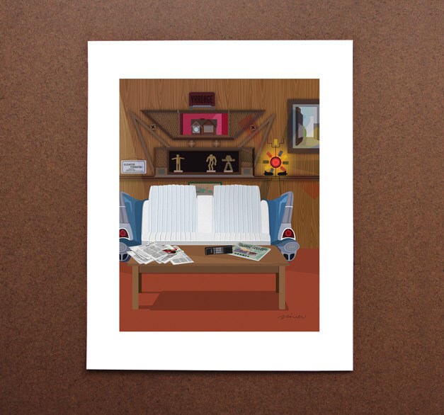 Kramers Apartment Seinfeld Cosmo Kramer Art Print TV | Etsy