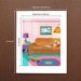 The Simpsons Living Room the Simpsons, Homer Simpson Art Print, TV ...