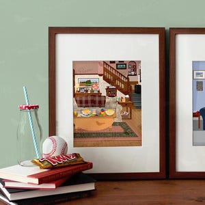 The Barones Living Room - Art Print, Frame Not Included, TV Sitcom ...