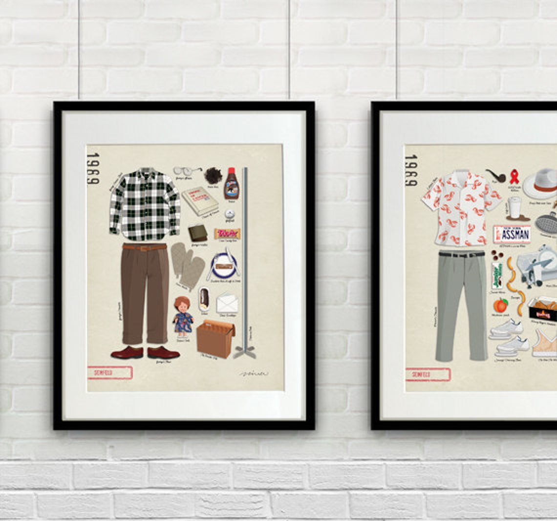 Seinfeld 1989 George Costanza TV Poster Art Print - Etsy