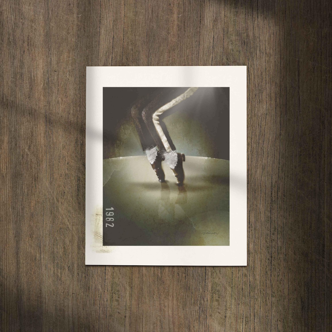 Michael Jackson Art Print, King of Pop Wallart, Retro 80s Illustration ...