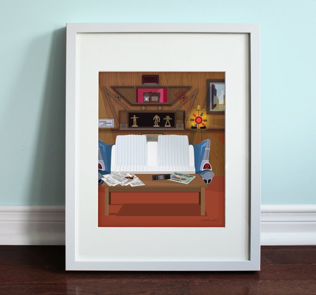 Kramers Apartment Seinfeld Cosmo Kramer Art Print TV - Etsy