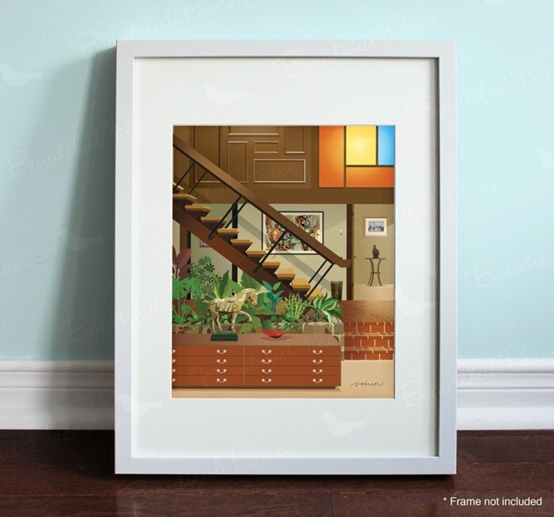 The Bradys House Art Print, Frame Not Included, TV Sitcom Inspired - Etsy