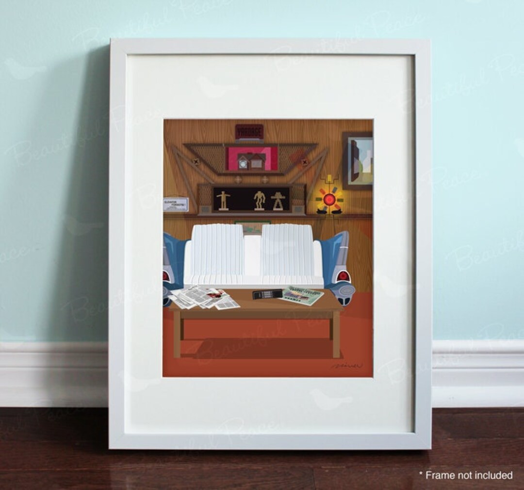 Kramers Apartment Seinfeld, Cosmo Kramer Art Print, TV Sitcom - Etsy