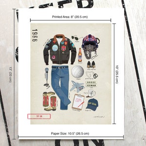 Top Gun 1986 Tom Cruise, Movie Poster, Art Print, Illustration, Vintage ...