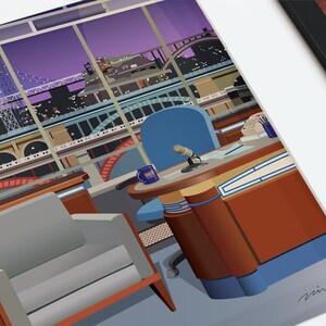 Late Show Inspired Wall Art, Art Print, TV Talk Show - Etsy