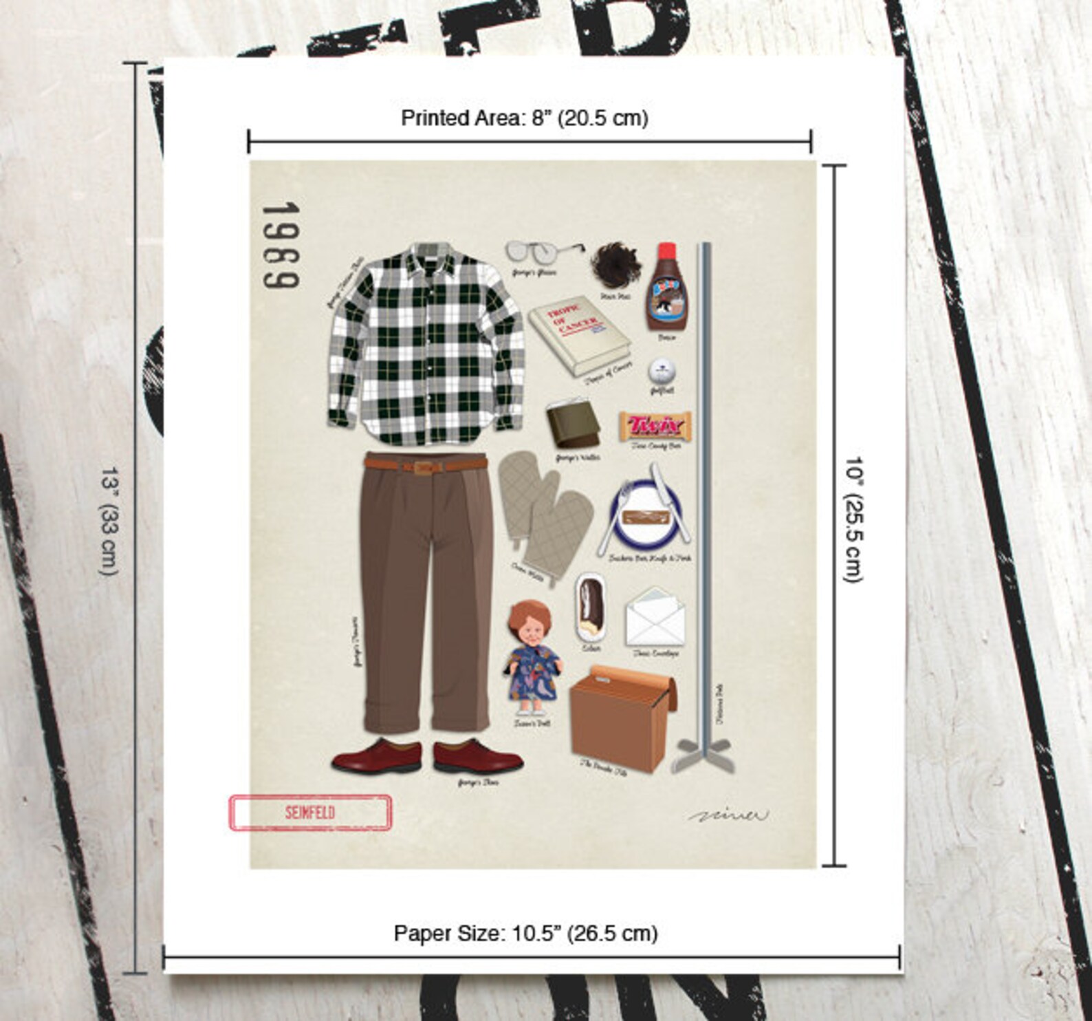 Seinfeld 1989 George Costanza TV Poster Art Print - Etsy