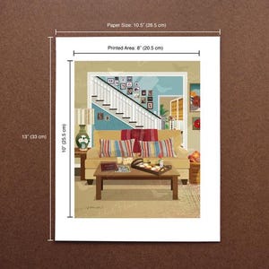 The Dunphys Living Room - Art Print, Frame Not Included, TV Sitcom ...