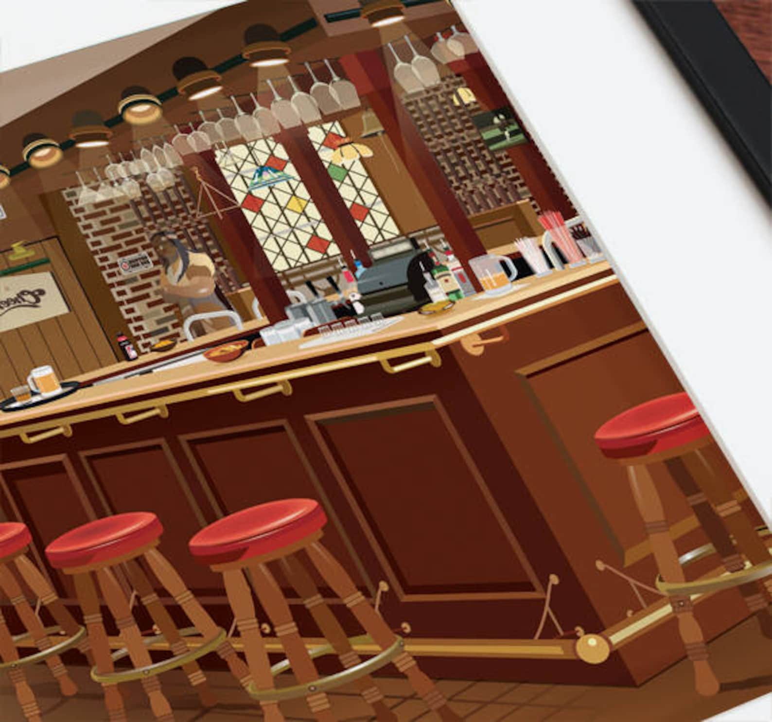 Cheers Bar Cheers Cheers TV Show Art Print TV sitcom | Etsy