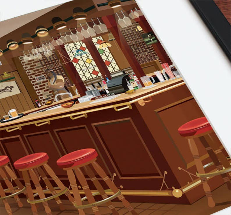 Cheers Bar Cheers Cheers TV Show Art Print TV Sitcom - Etsy