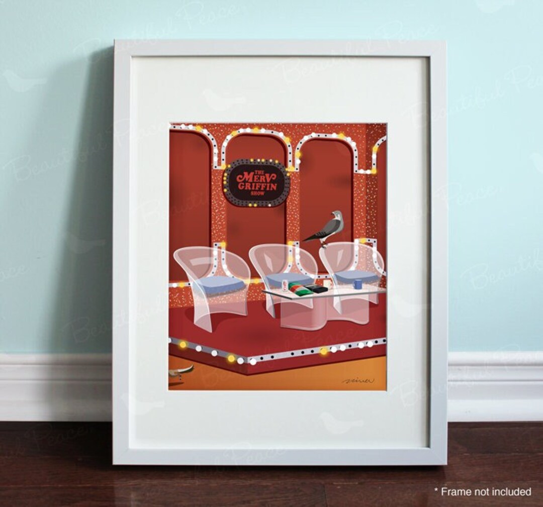 Kramers Apartment / Talk Show Art Print, Frame Not Included, TV Sitcom ...