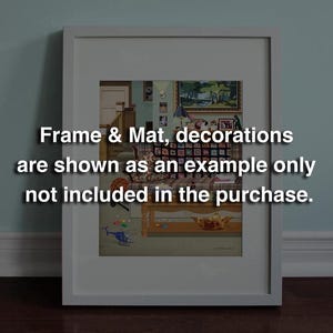 The Conners Living Room Art Print, 90s TV Sitcom Inspired Retro Wallart ...