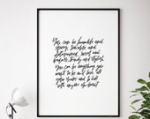 You Can Be Anything Motivational Quote Inspirational Poster - Etsy