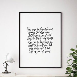 You Can Be Anything, Motivational Quote, Inspirational Poster ...