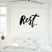 Rest Art Print, Relax Meditation Wall Art, Inspiring Saying Poster ...