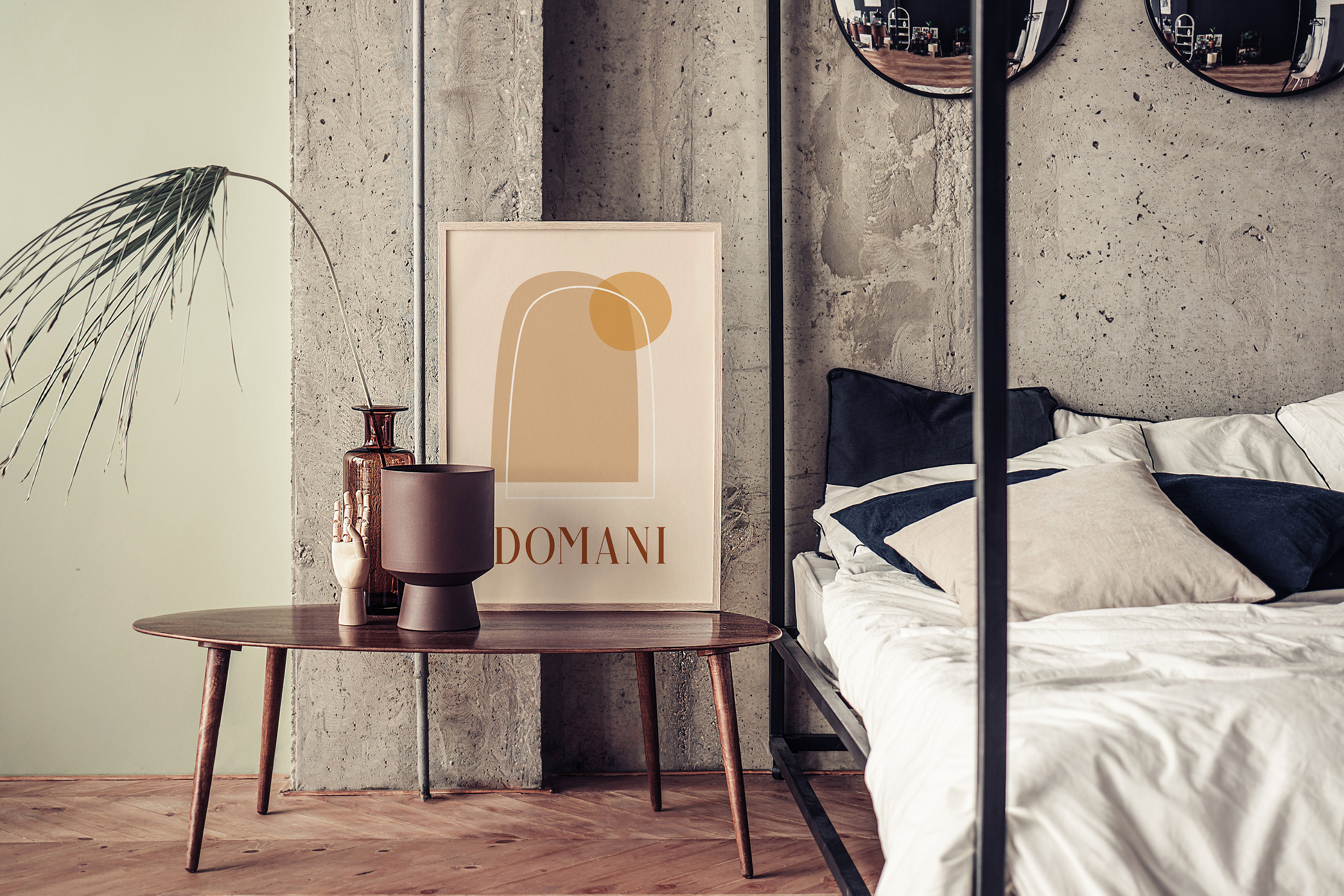 Domani Italian Art Print Tomorrow Italian Word Poster Modernist Italian ...