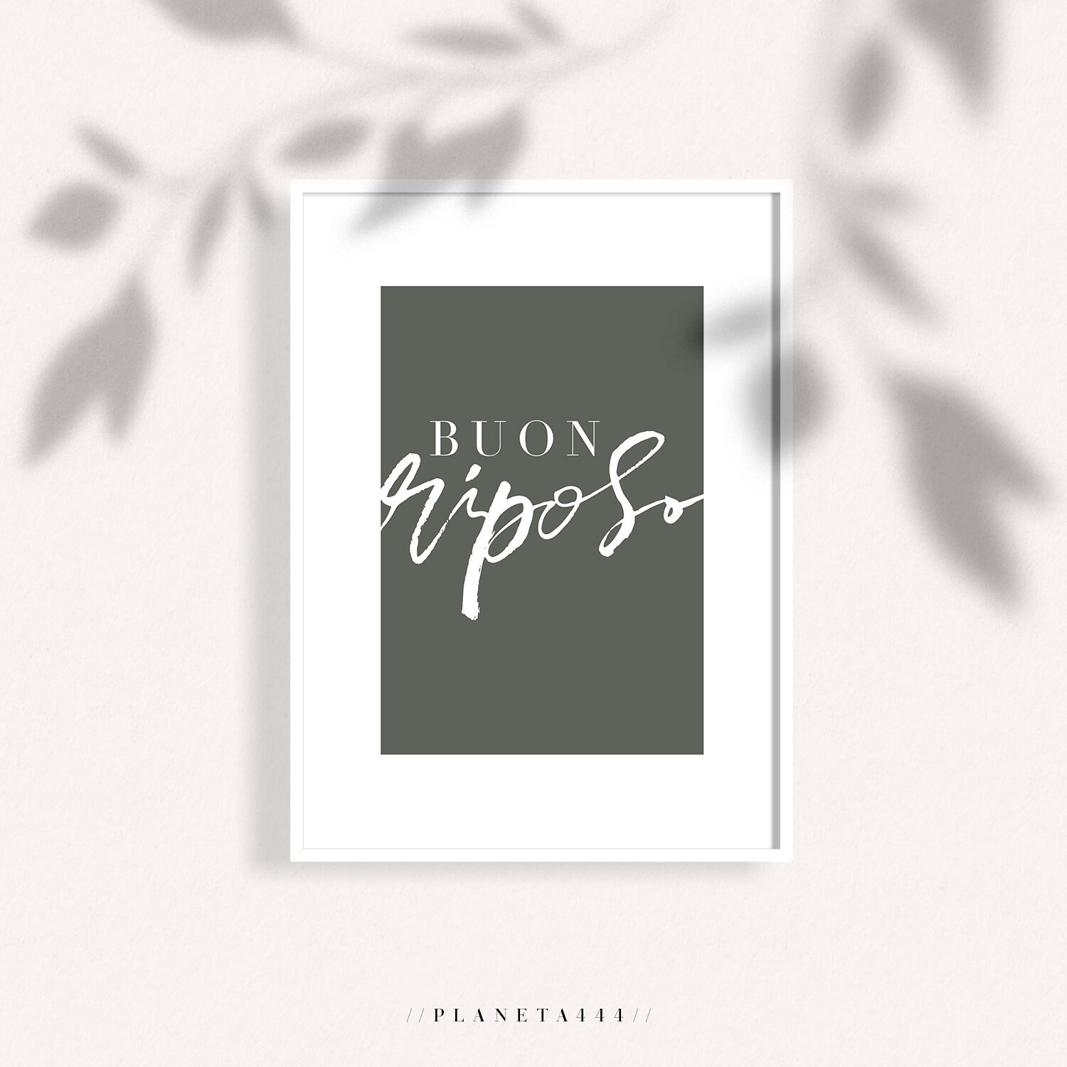 Buon Riposo Art Print, Have A Good Rest Artwork, Italian Saying Print ...