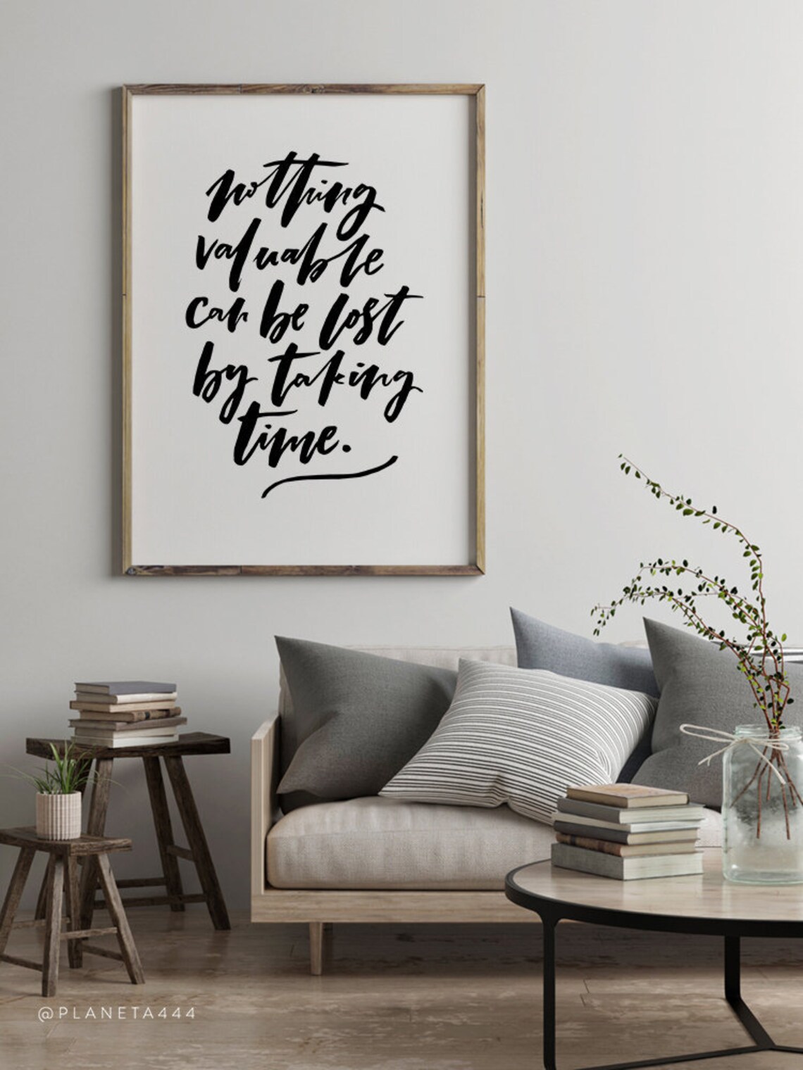 Take Time Quote Wall Art Canvas Print Inspirational Poster - Etsy