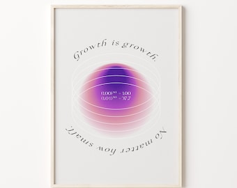 Gradient Orb Poster - Etsy