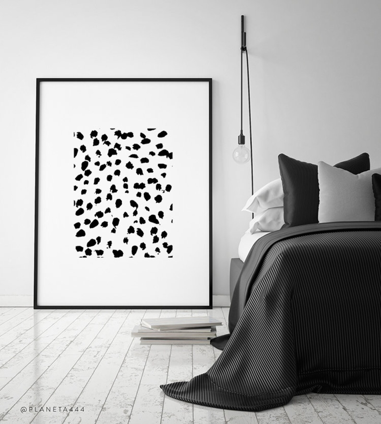 Dalmatian Print Black and White Dalmatian Animal Prints - Etsy