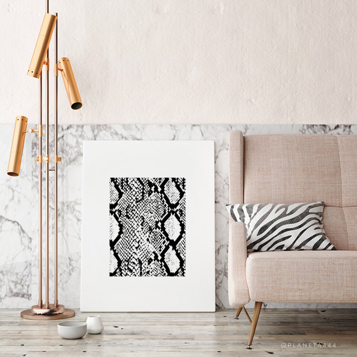 Snake Animal Art Print Snake Skin Wall Art Animal Black | Etsy