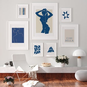 Cutout Blue Rectangle Abstract Art Triangles Broken Pieces Collage ...