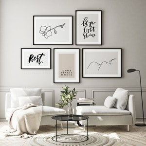 Rest Art Print, Relax Meditation Wall Art, Inspiring Saying Poster ...