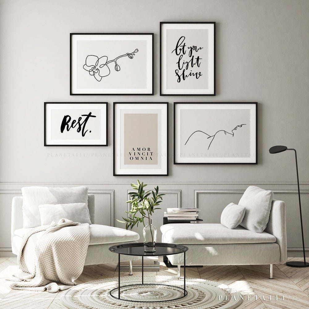 Rest Art Print, Relax Meditation Wall Art, Inspiring Saying Poster ...
