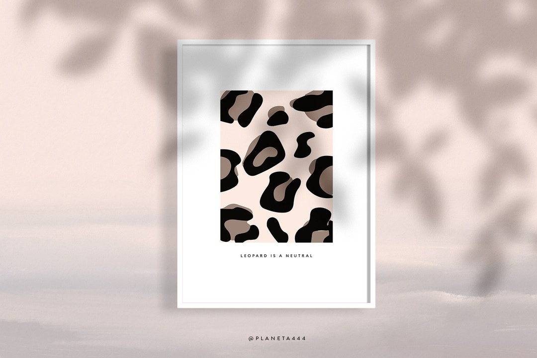 Leopard Print, Leopard Decor, Animal Prints, Light Pink Wall Art ...