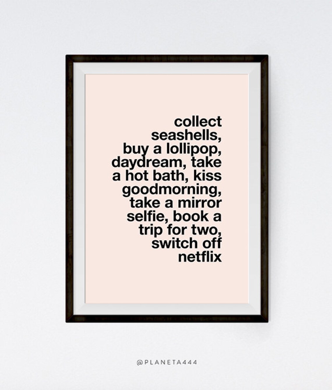 Collect Seashells, Love Wall Art, Typography Poster, Inspirational ...