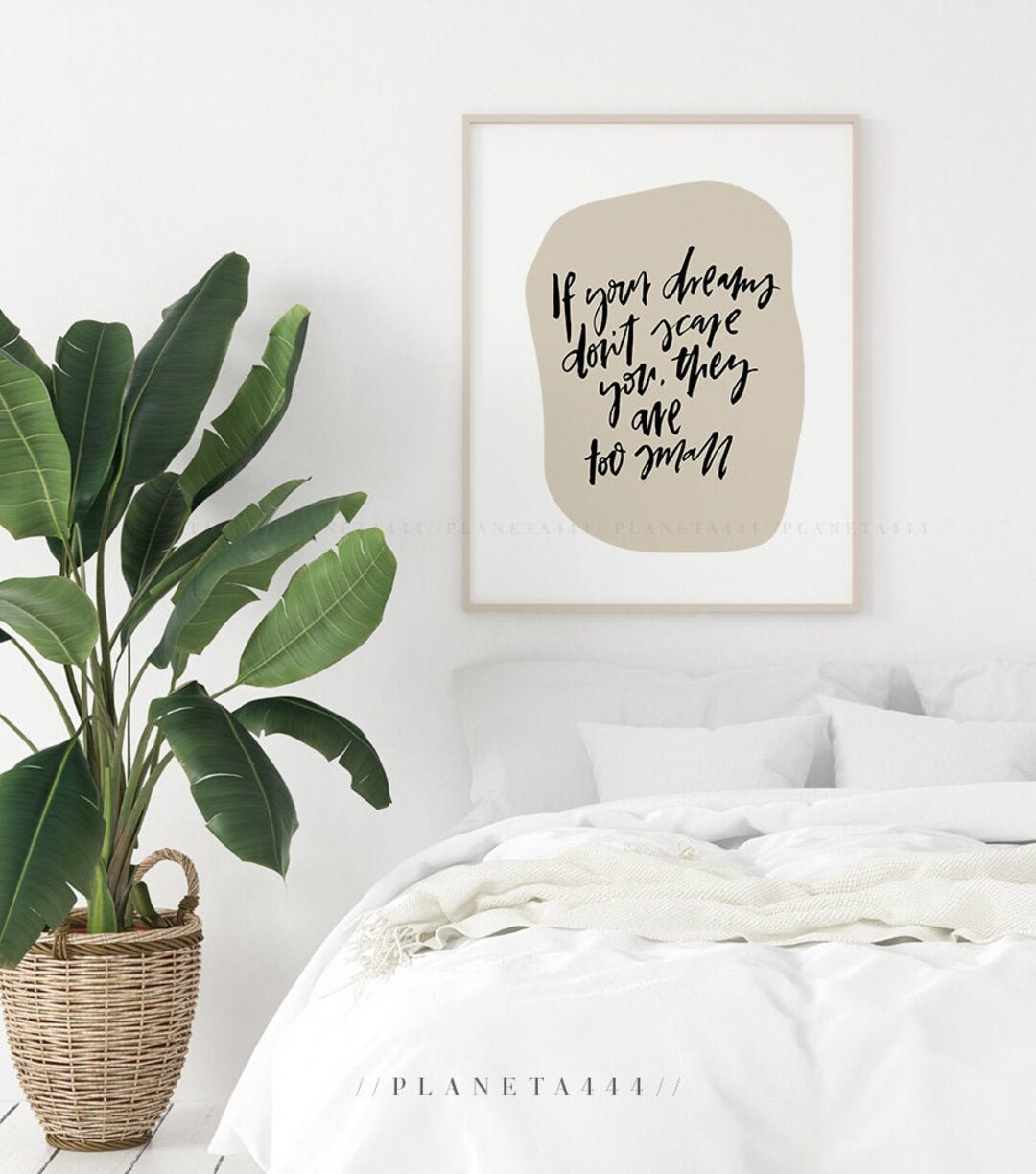 If Your Dreams Don't Scare You They Are Too Small Art Quote Print ...