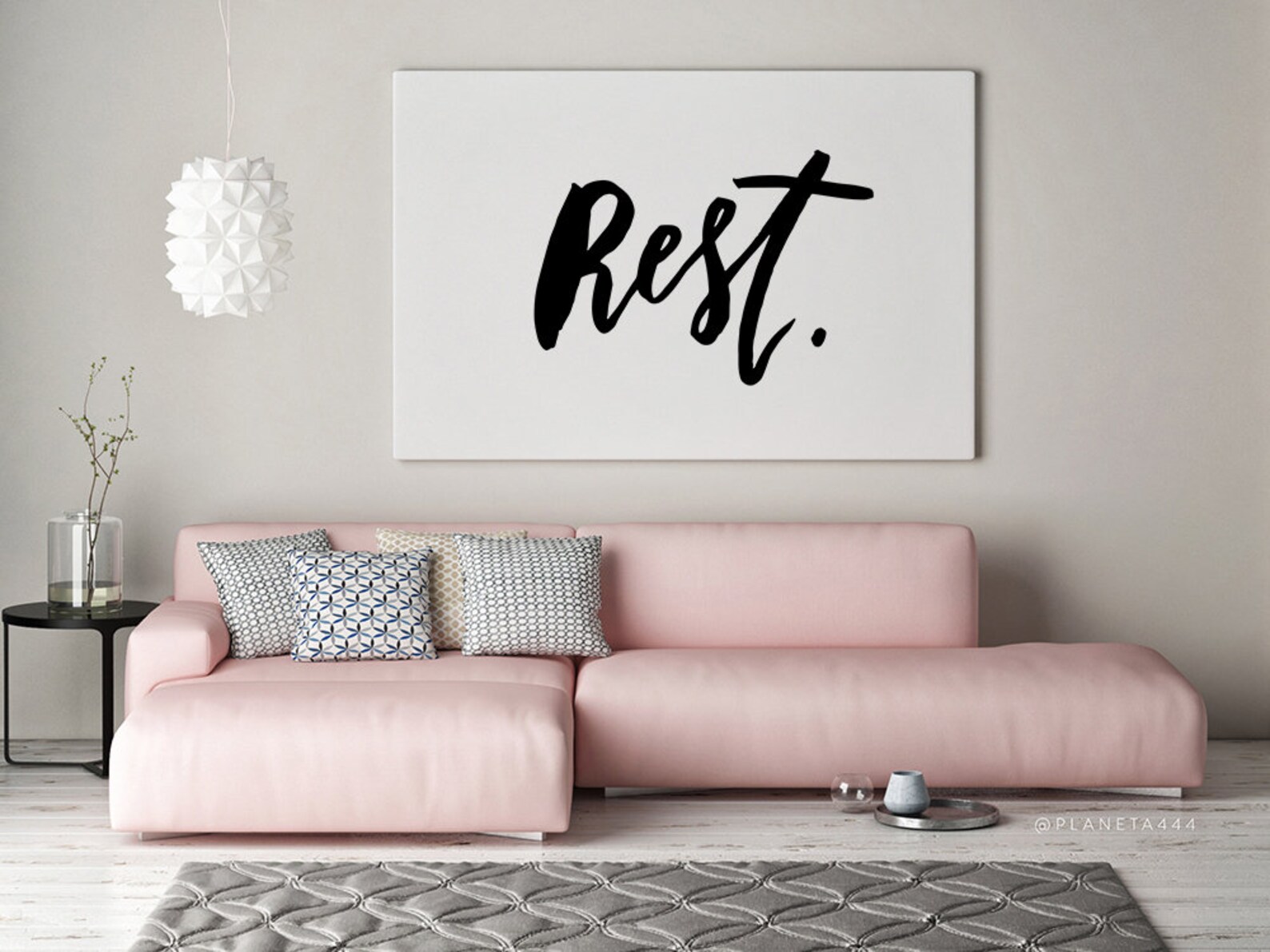 Rest Art Print Relax Meditation Wall Art Inspiring Saying | Etsy