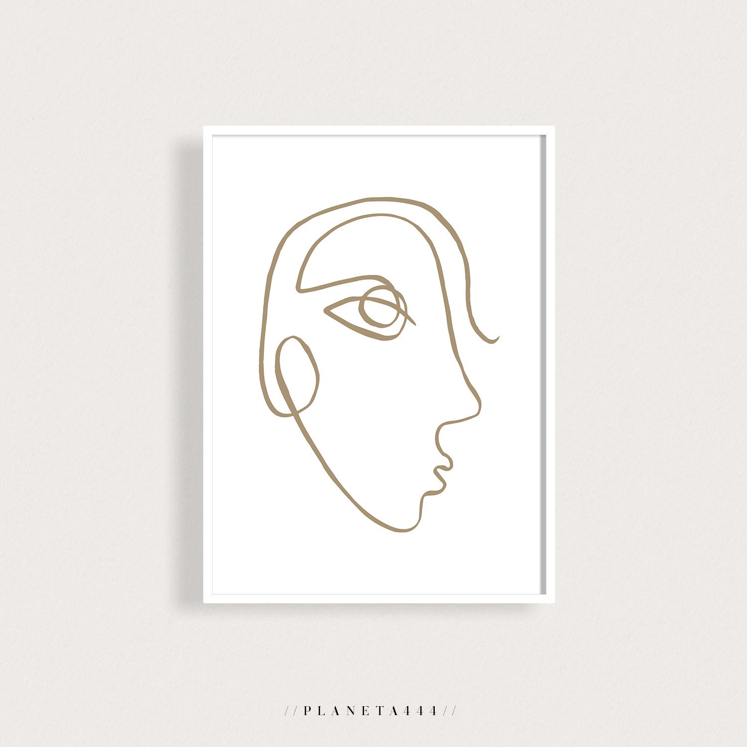 Abstract Couple Art Print Man Woman Face Drawing Poster Modern | Etsy