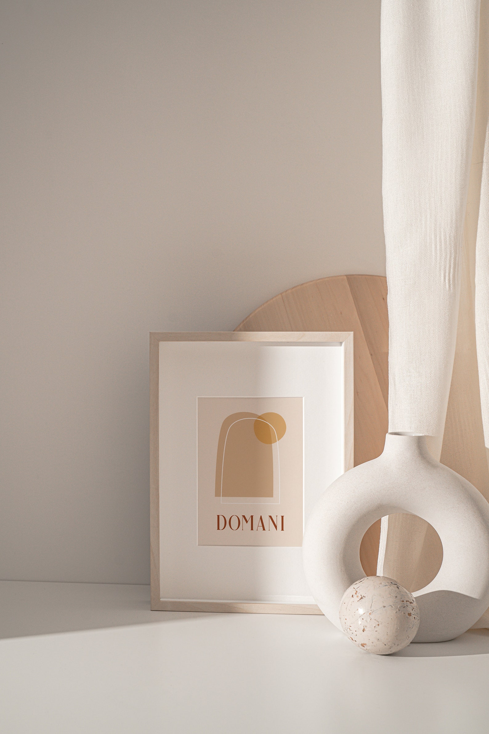 Domani Italian Art Print Tomorrow Italian Word Poster Modernist Italian ...