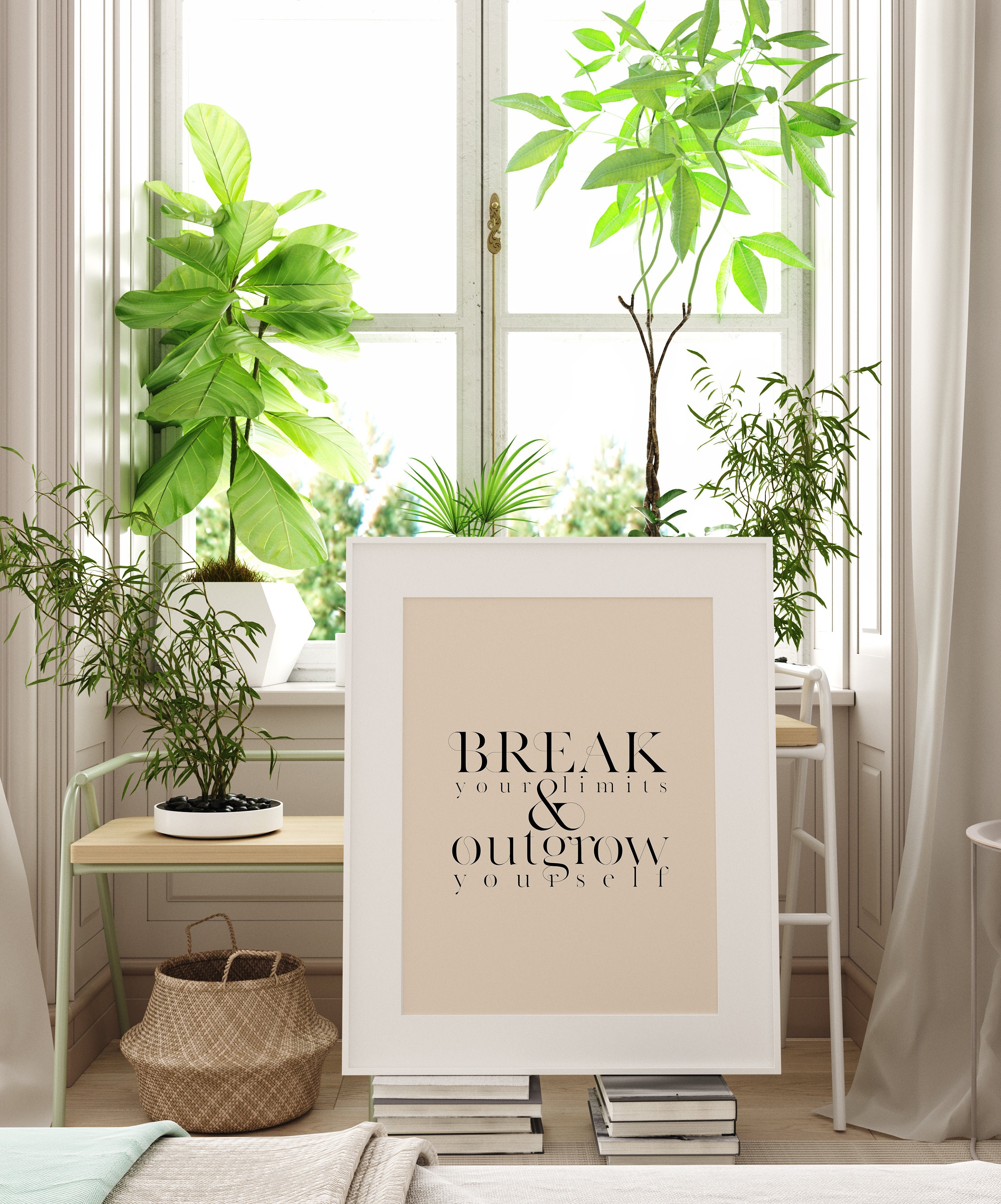 Break Your Limits Outgrow Yourself Quote Print Growth Mindset | Etsy