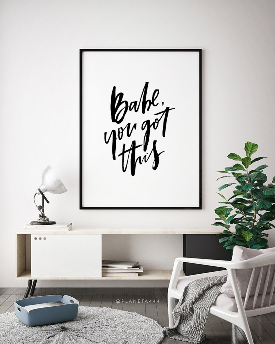 Babe You Got This, Motivational Quote, Inspirational Poster, Typography ...