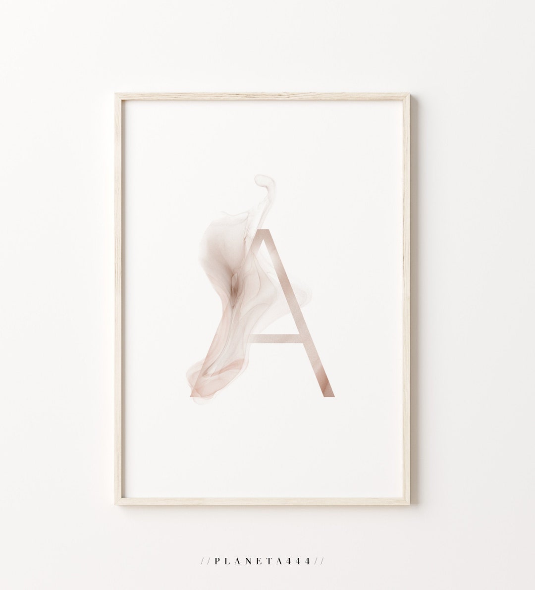 Zen Alphabet Art Print Personalized Initials Art Print Custom Monogram ...