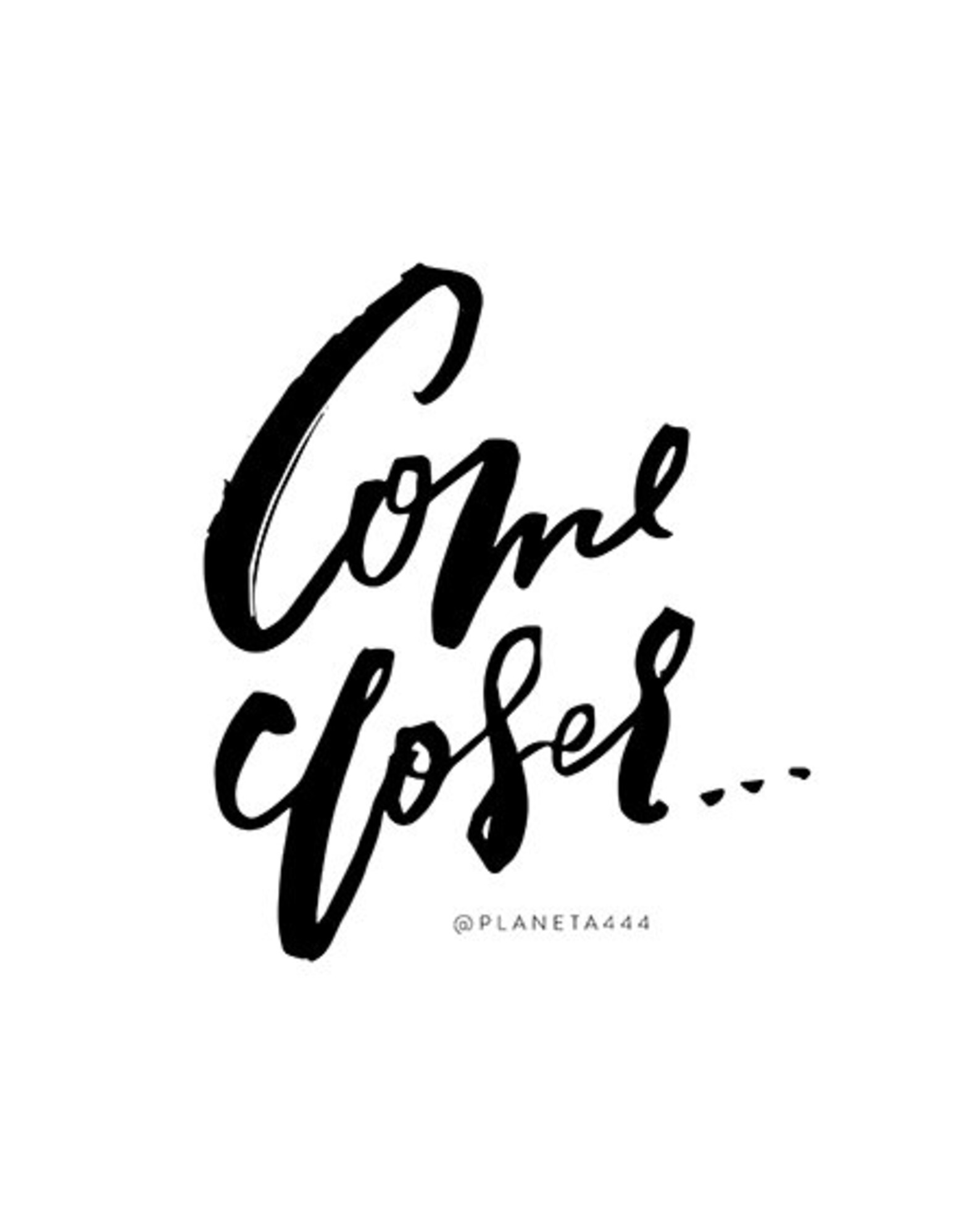Come Closer, Love Poster, Typography Wall Art, Modern Home Decor ...