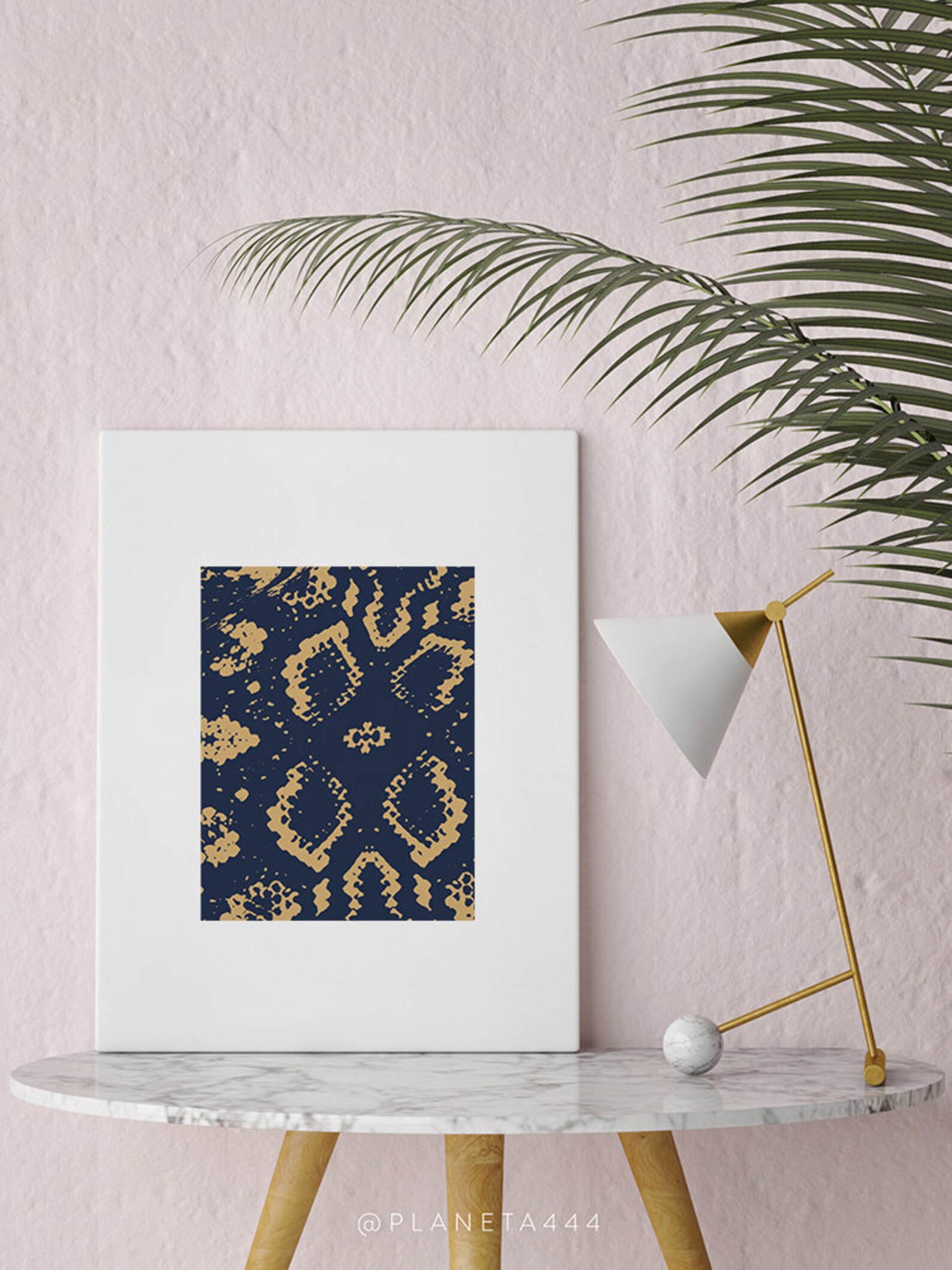 Snake Animal Art Print, Navy Wall Art, Snake Skin Print Poster Modern ...