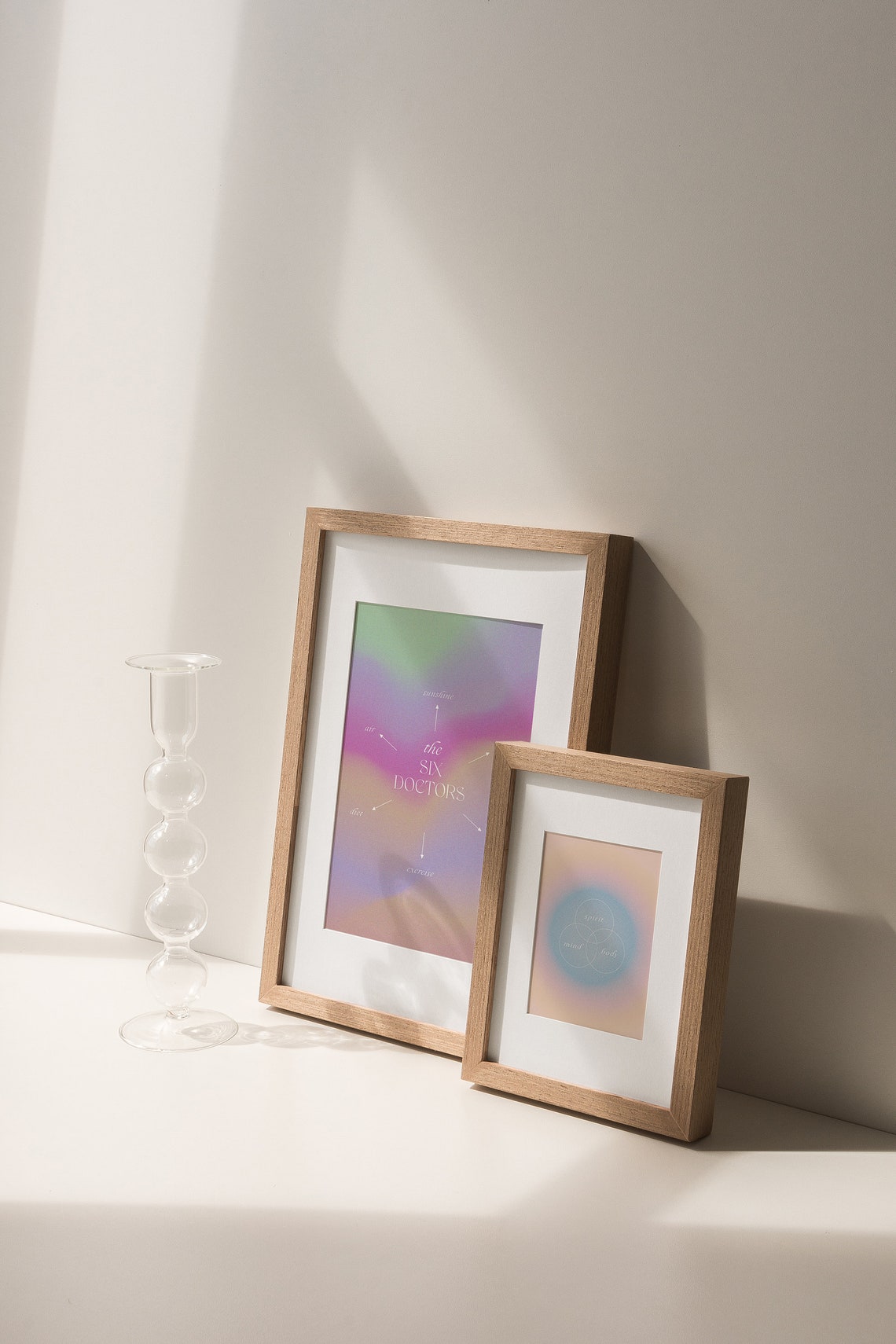 The Six Doctors Art Print Retro Pastel Grainy Gradient Artwork - Etsy