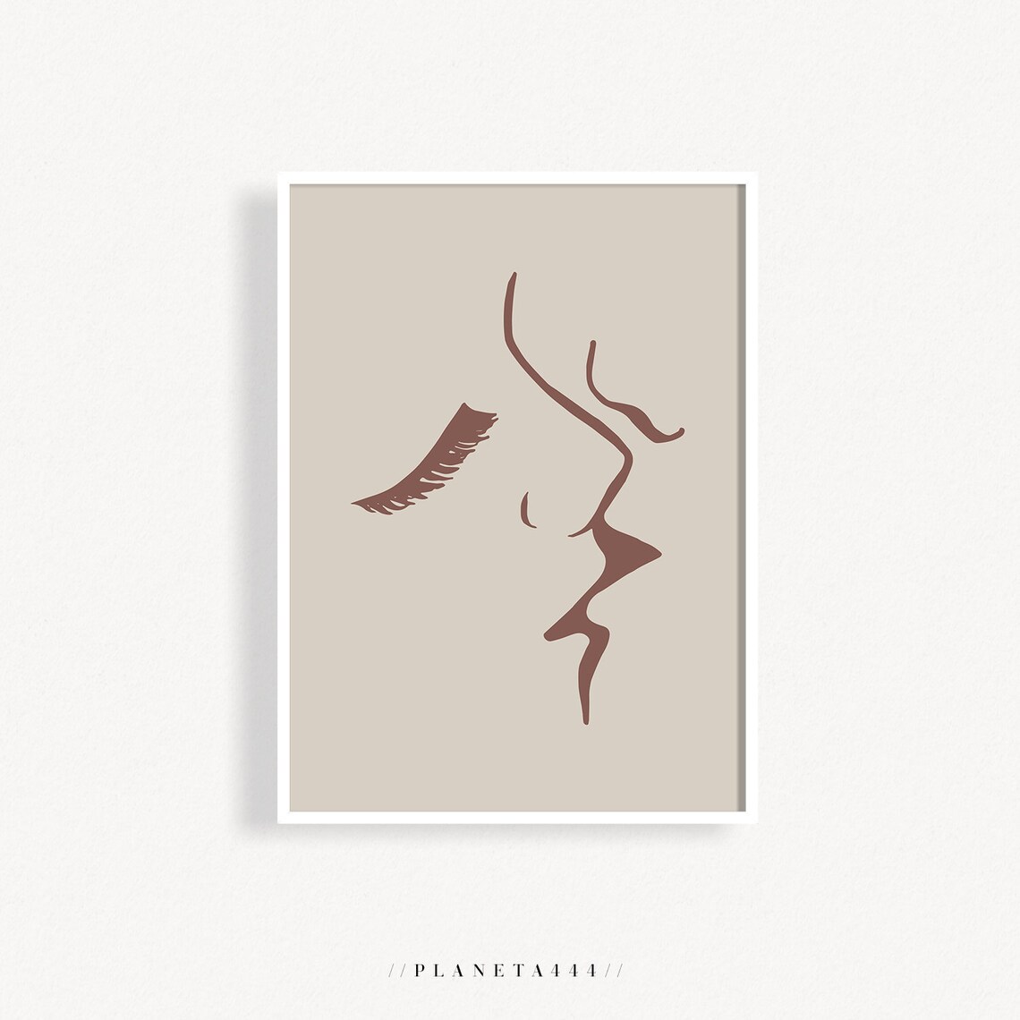 Kissing Couple Art Print Abstract Lovers Artwork Kiss Line Art | Etsy