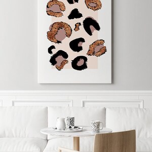Leopard Print, Glitter Leopard, Bronze Decor, Leopard Wall Art, Big ...