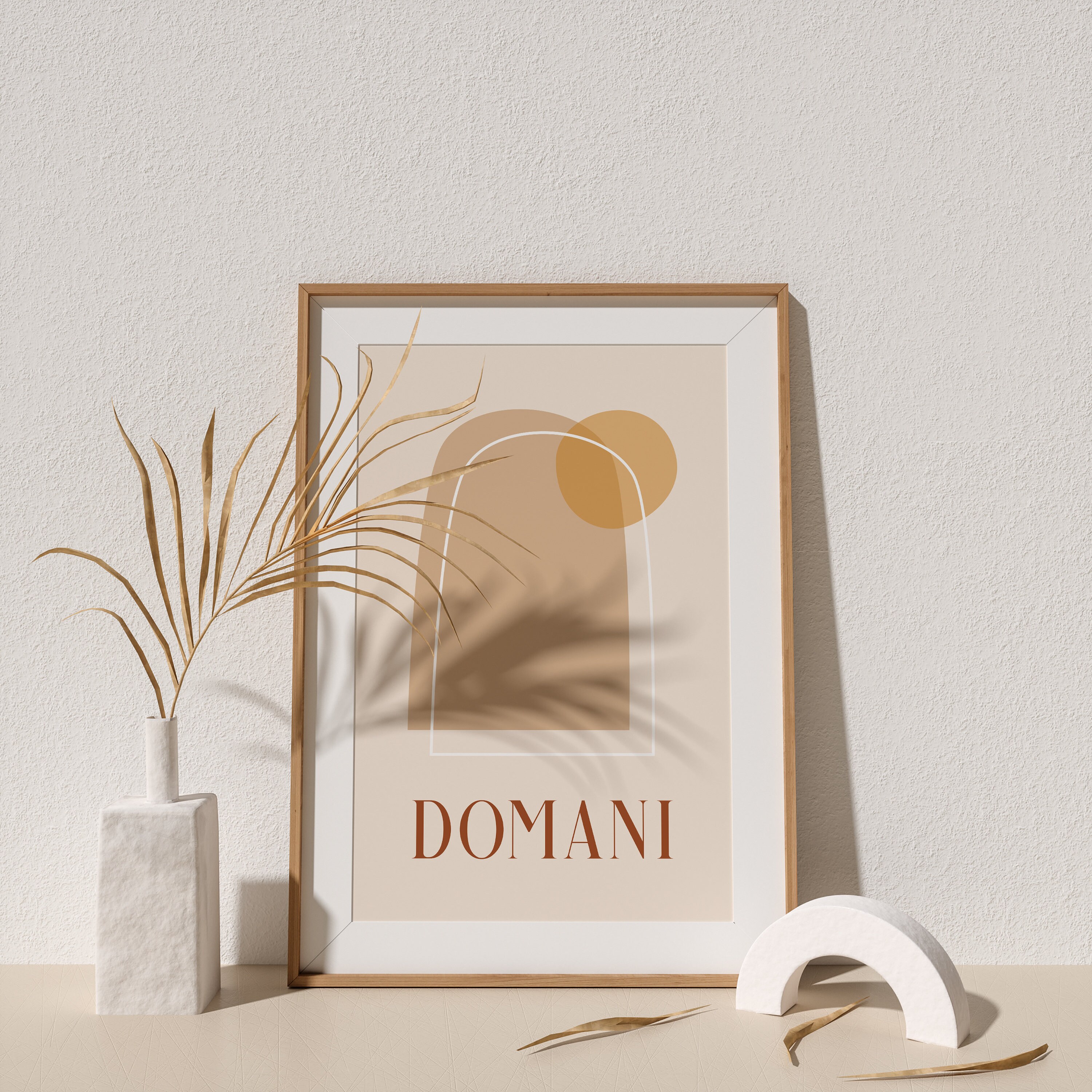Domani Italian Art Print Tomorrow Italian Word Poster Modernist Italian ...