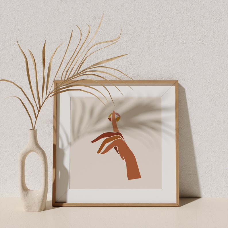 Shhh Hush Line Art Print Female Hands Lips Drawing Boho Style - Etsy